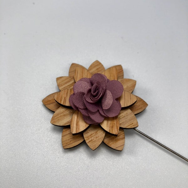 Wooden Brooch - Etsy