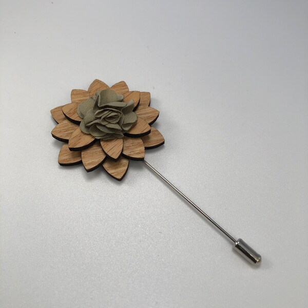 Wooden Brooch - Etsy