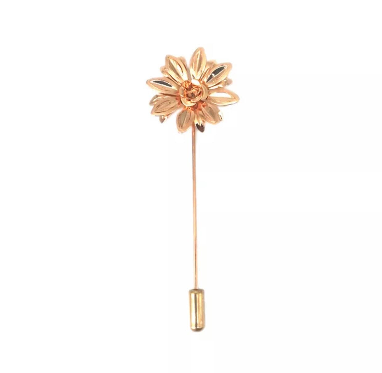 Gold Lapel Pin Enamel Pin Wedding Lapel Pin Flower | Etsy