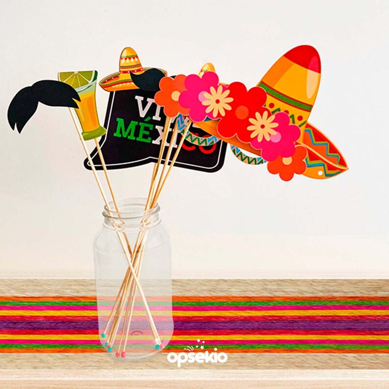 Printable Mexican Party Photo Booth Props - Etsy