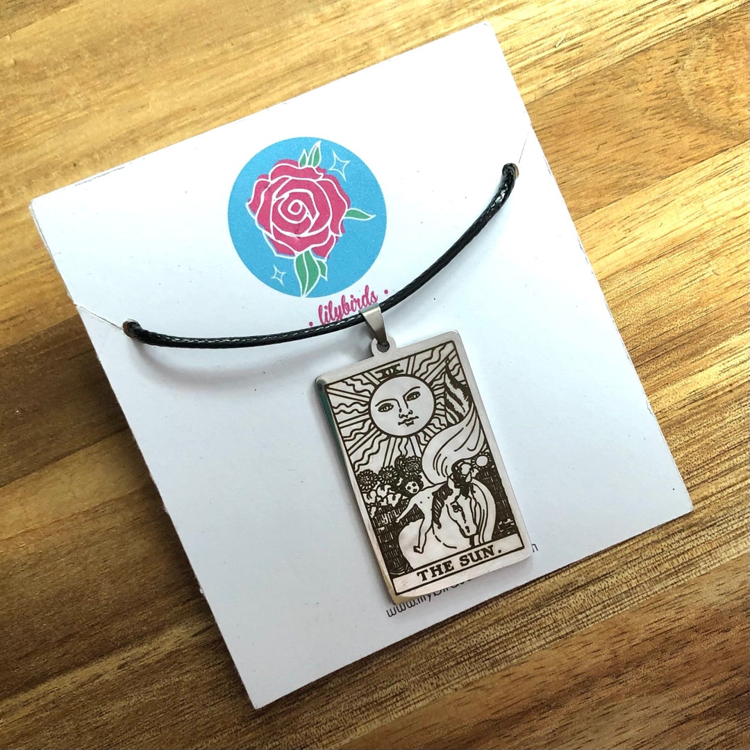 Tarot Card Cord Necklaces Also Available on a Silver 925 Chain Major ...