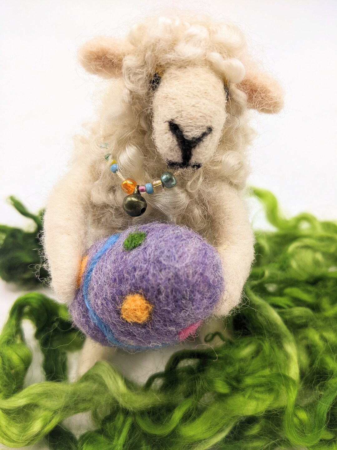 Easter Lamb | Spring Gift | Needle Felted Sheep | Cotswold Sheep ...