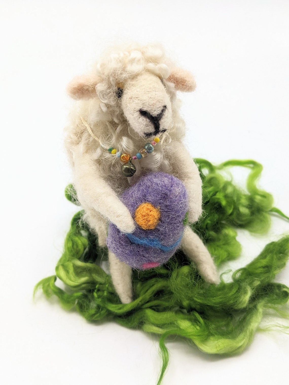 Easter Lamb | Spring Gift | Needle Felted Sheep | Cotswold Sheep ...