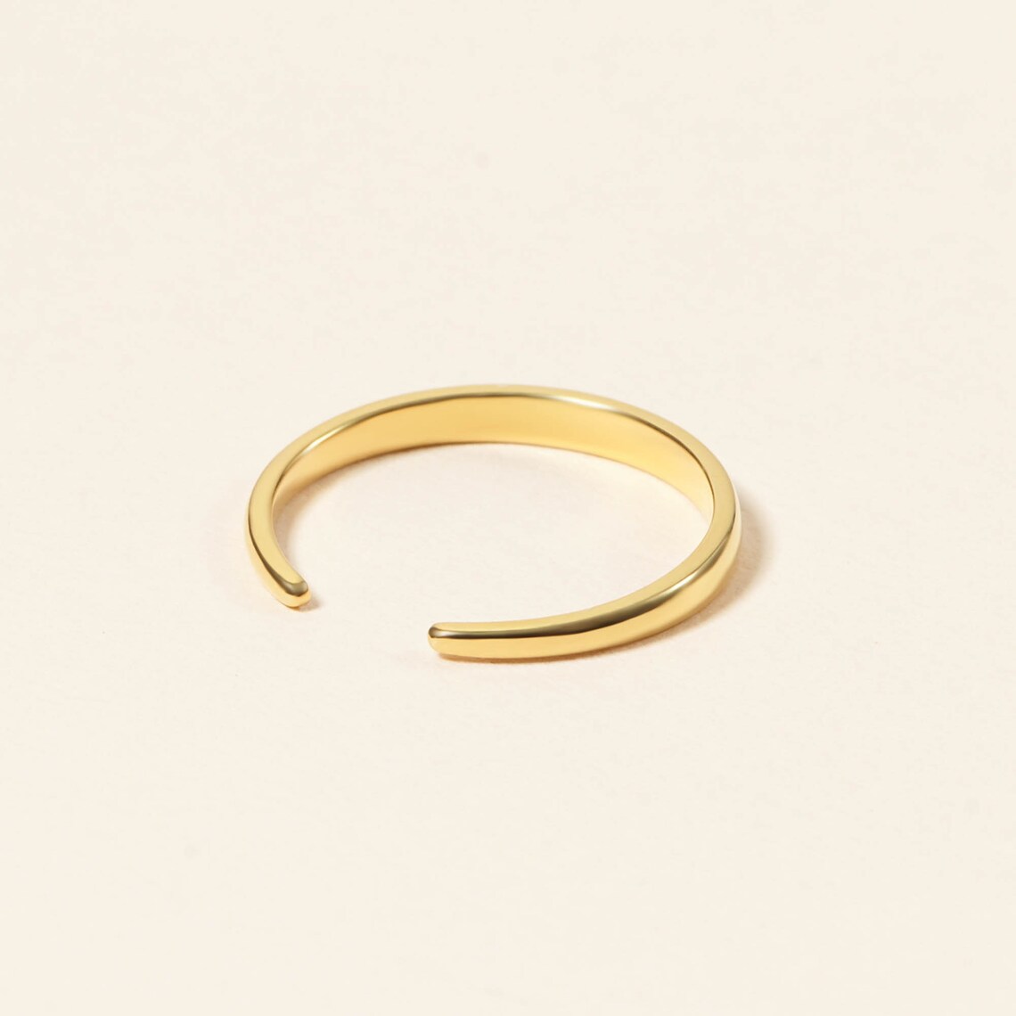 Circle Ring Stack Open Circle Ring Circle Ring Rose Gold | Etsy