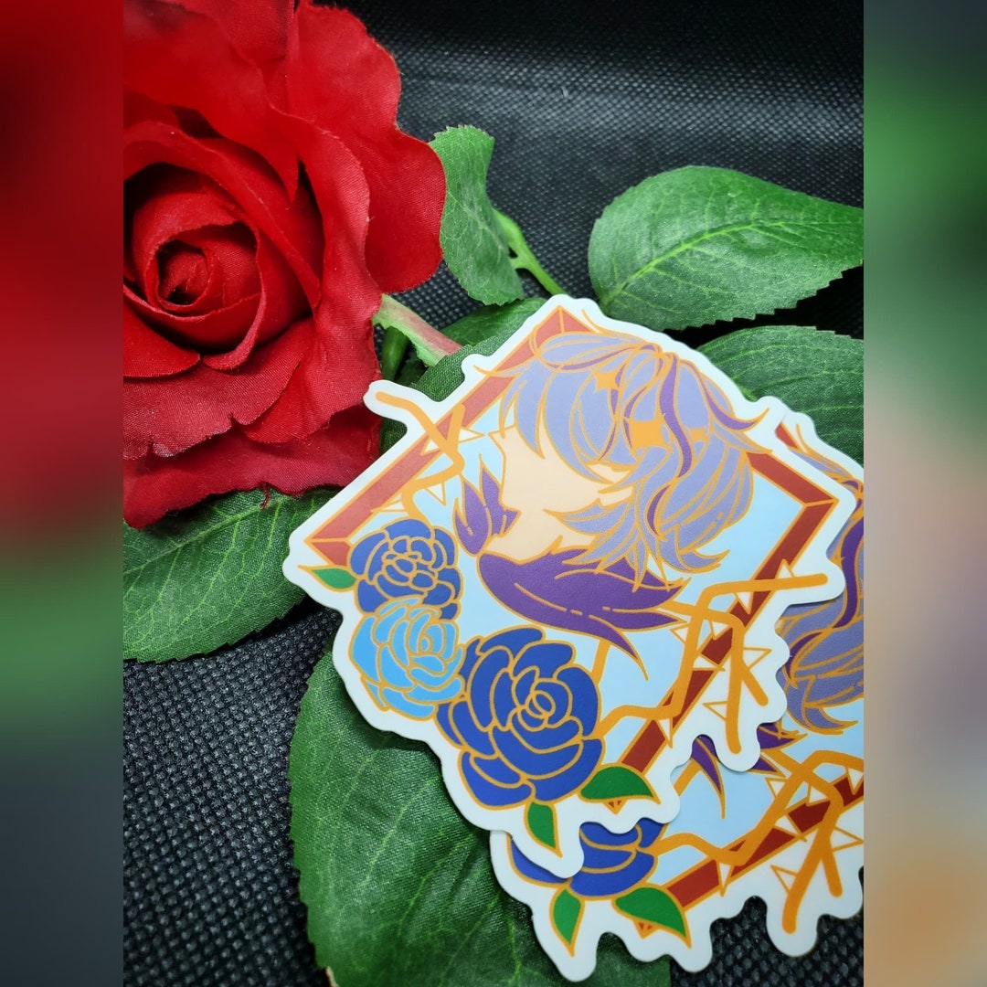 Ib | 'garry' | 3"x3" White Die-cut Vinyl Sticker (weather & Water ...