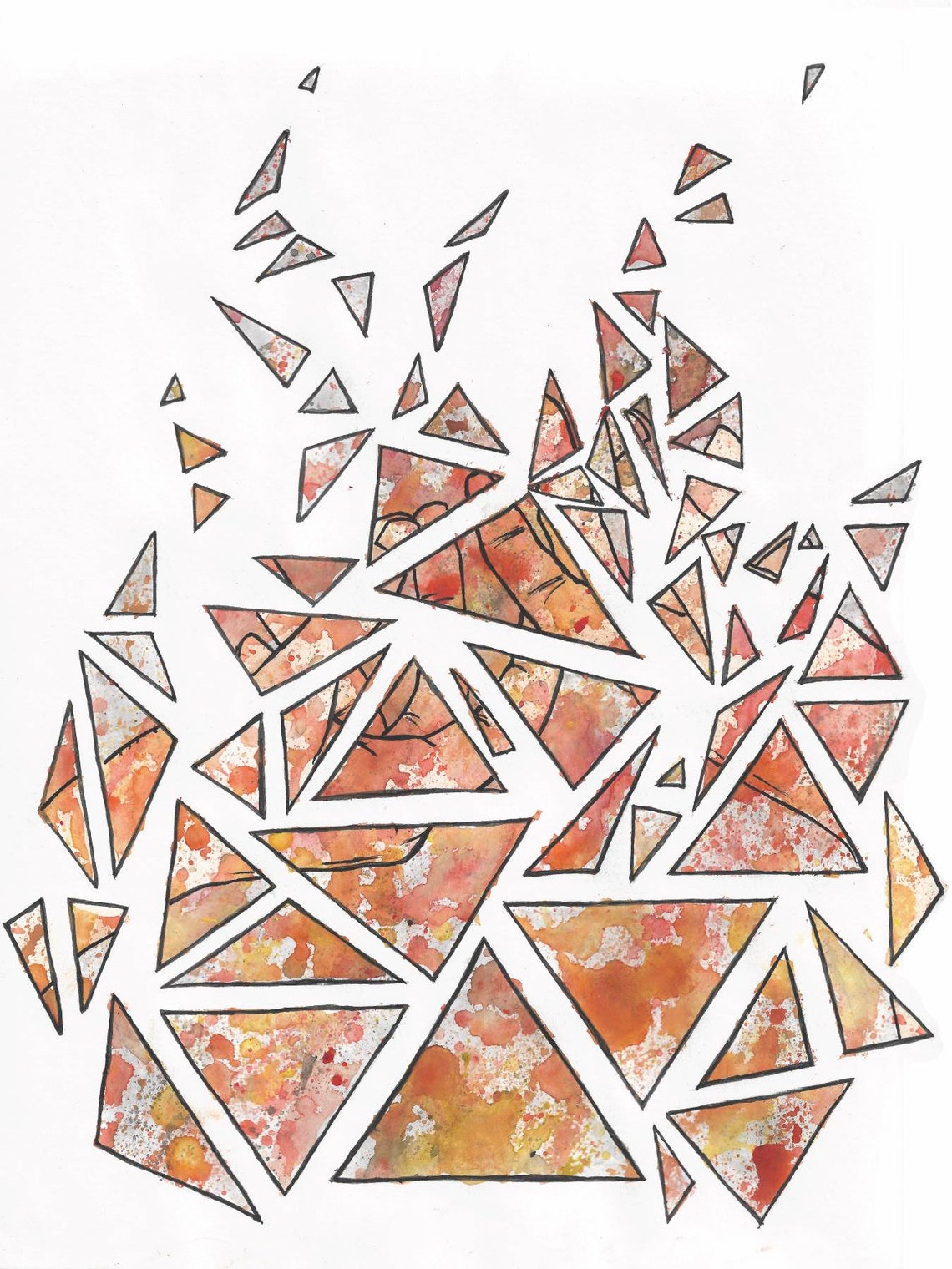 Flames & Triangles - Etsy