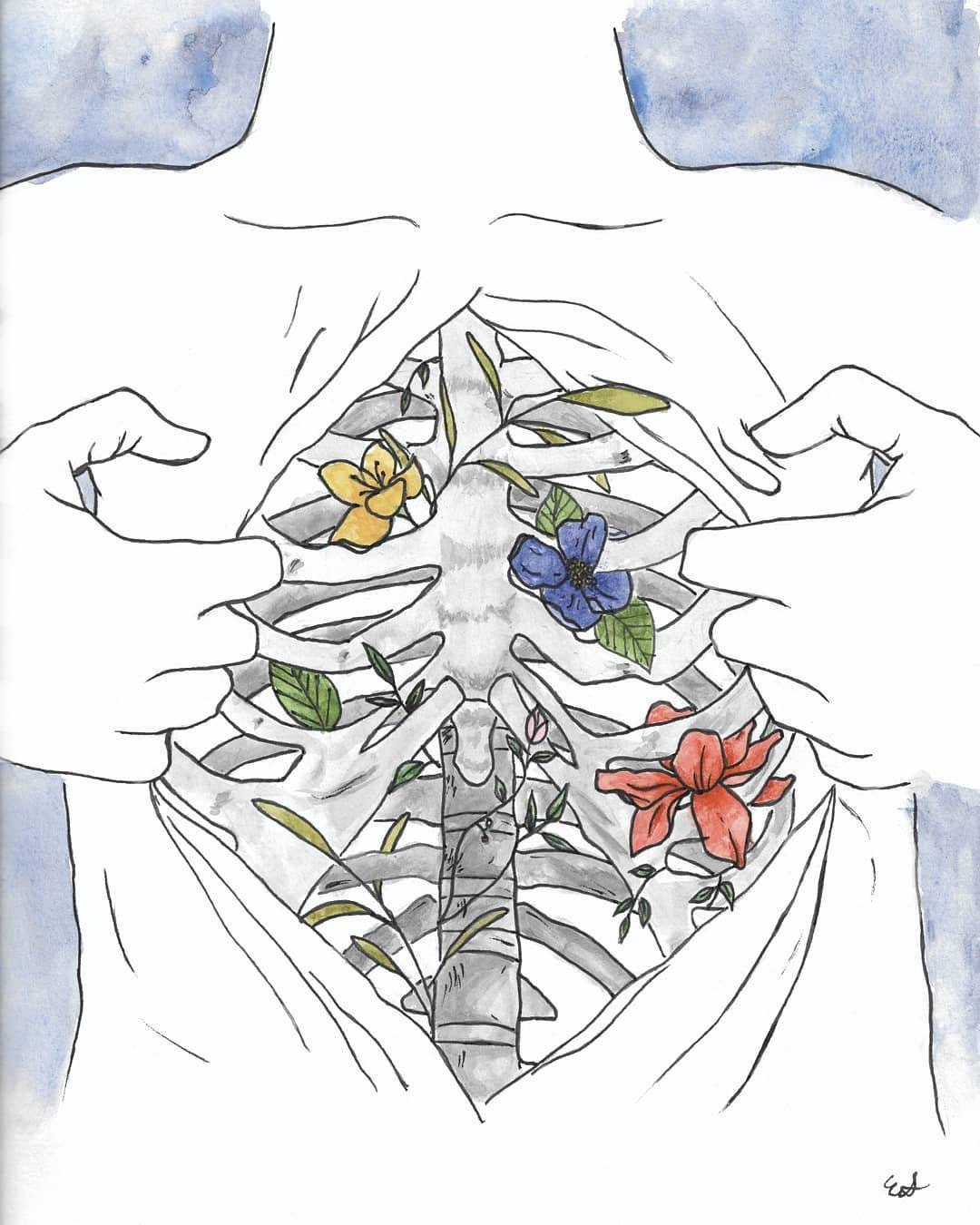 Rib Cage Flowers - Etsy