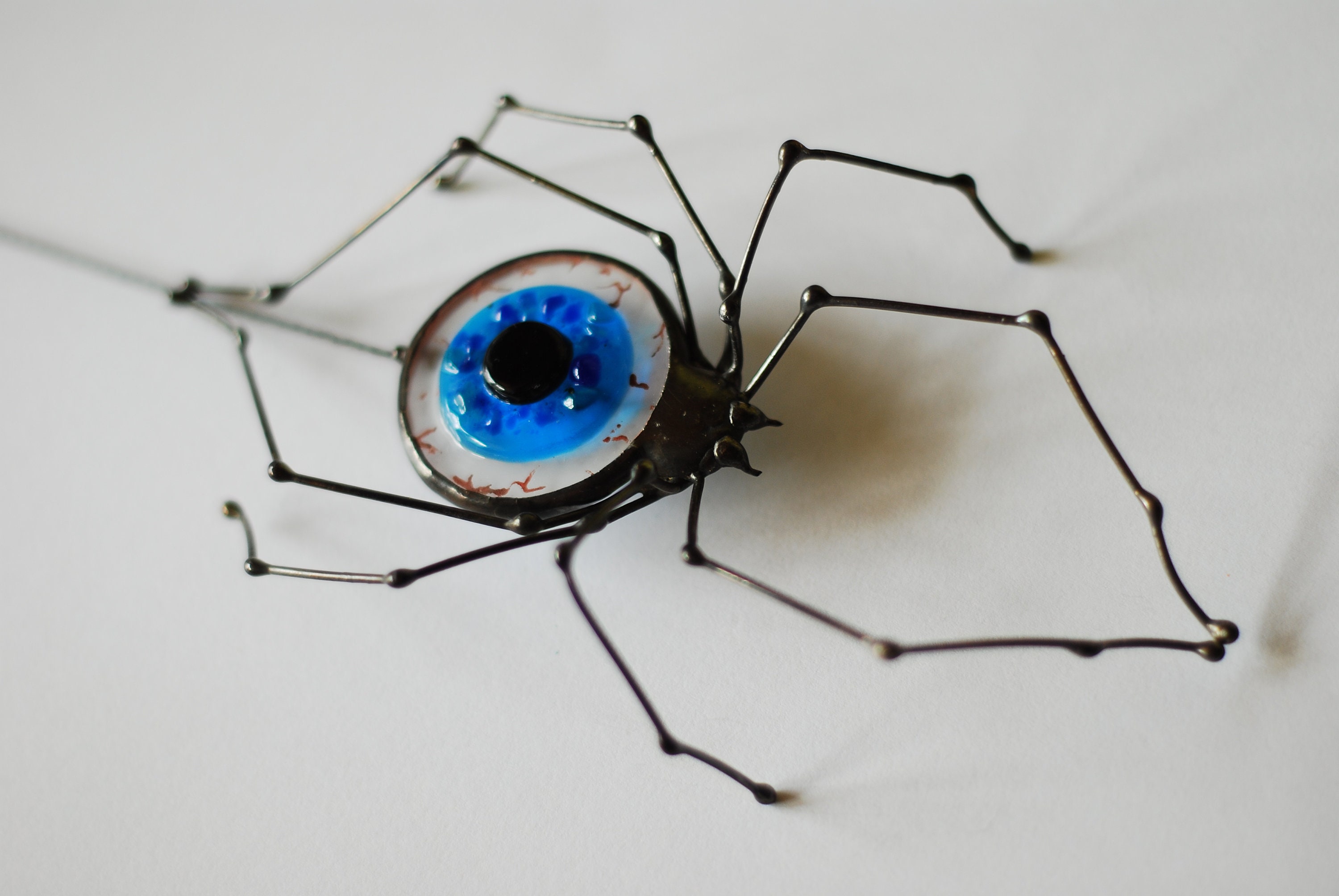 Stained Glass Spider With Eye Stained Glass Wall Hanging - Etsy UK