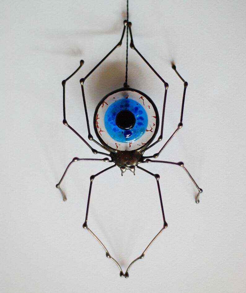 Stained Glass Spider With Eye Stained Glass Wall Hanging | Etsy