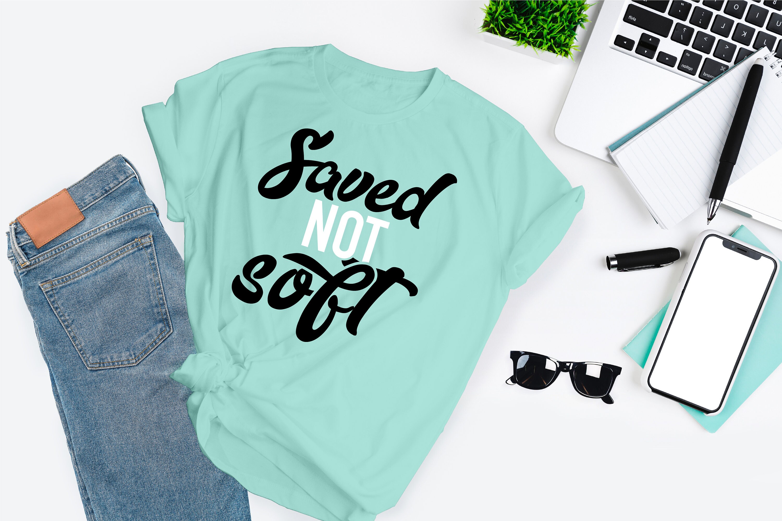 Saved Not Soft SVG Bible Verse Digital Download Christian Cut | Etsy