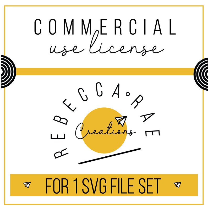Commercial Use License, SVG Set Single File Use - Etsy