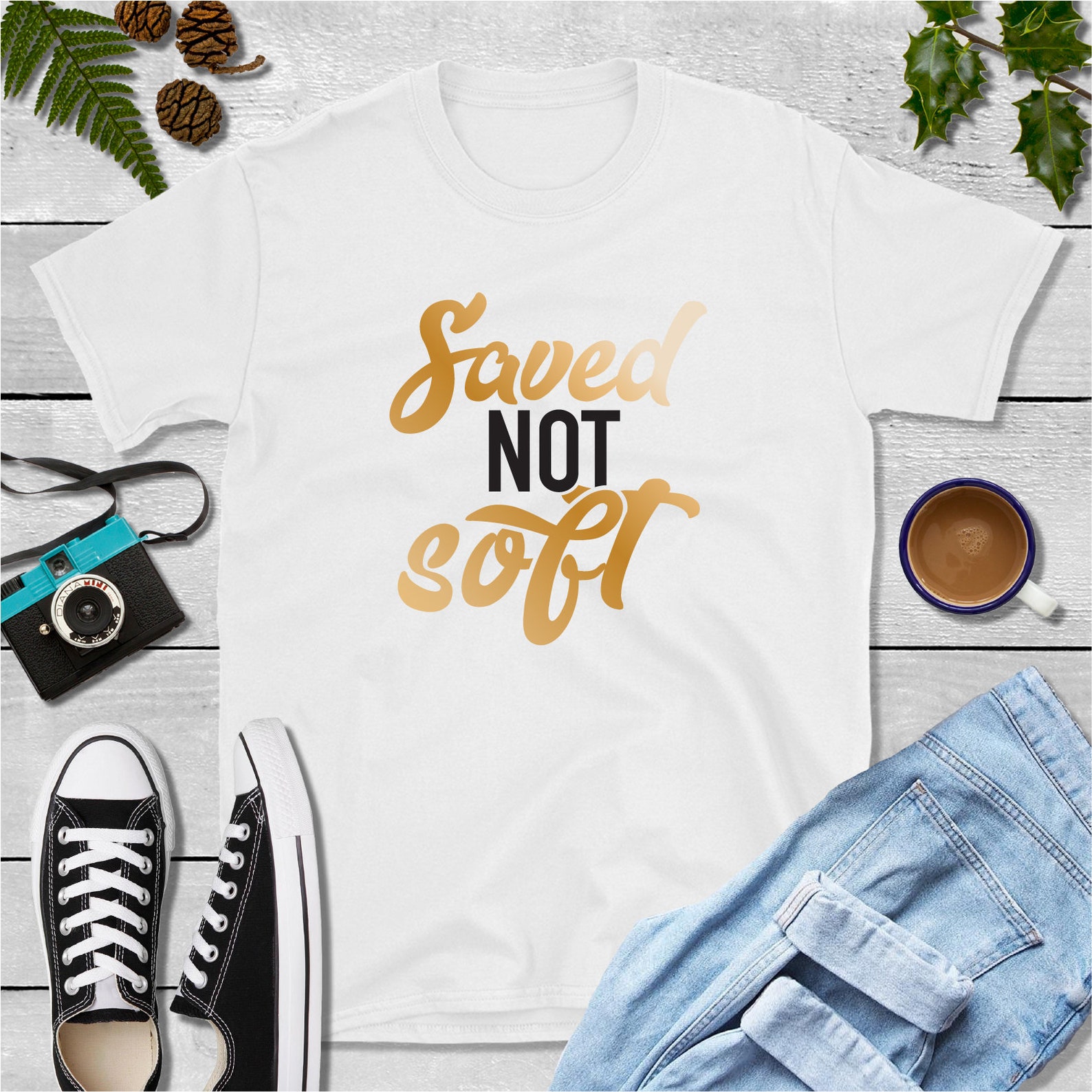 Saved Not Soft SVG Bible Verse Digital Download Christian Cut | Etsy