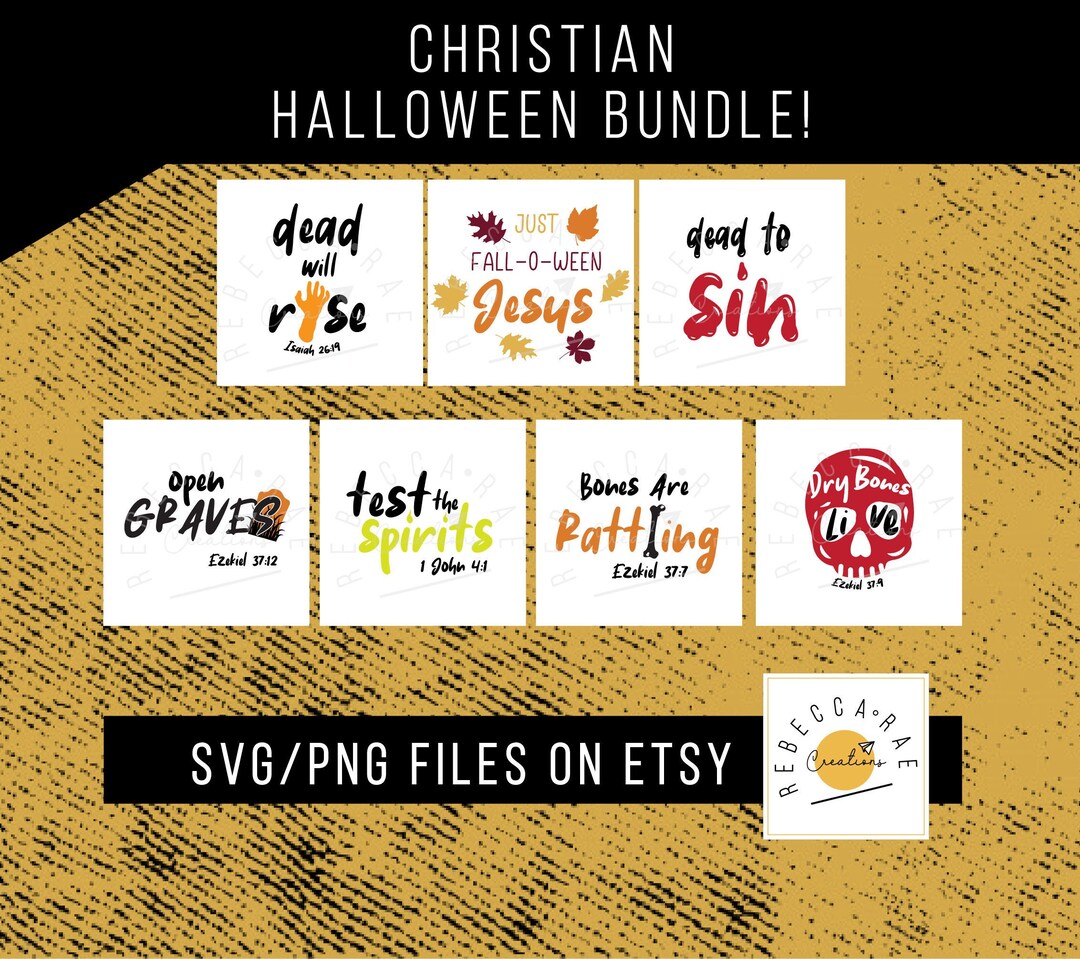 Christian Halloween SVG Bundle Halloween Bundle Svg Halloween Files for ...