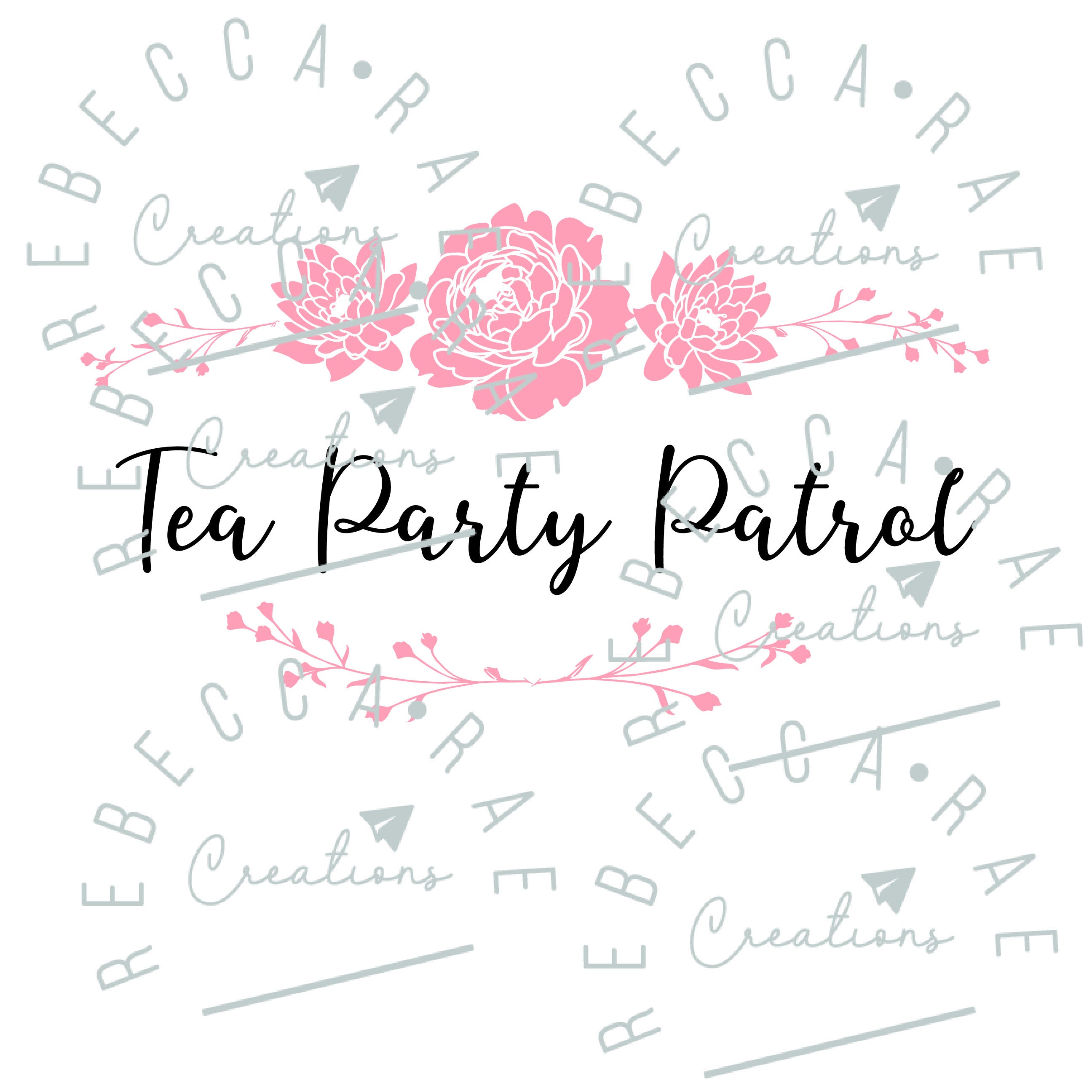 Tea Party SVG Little Girl Tea Party Png Tea Party Decor Tea Party ...