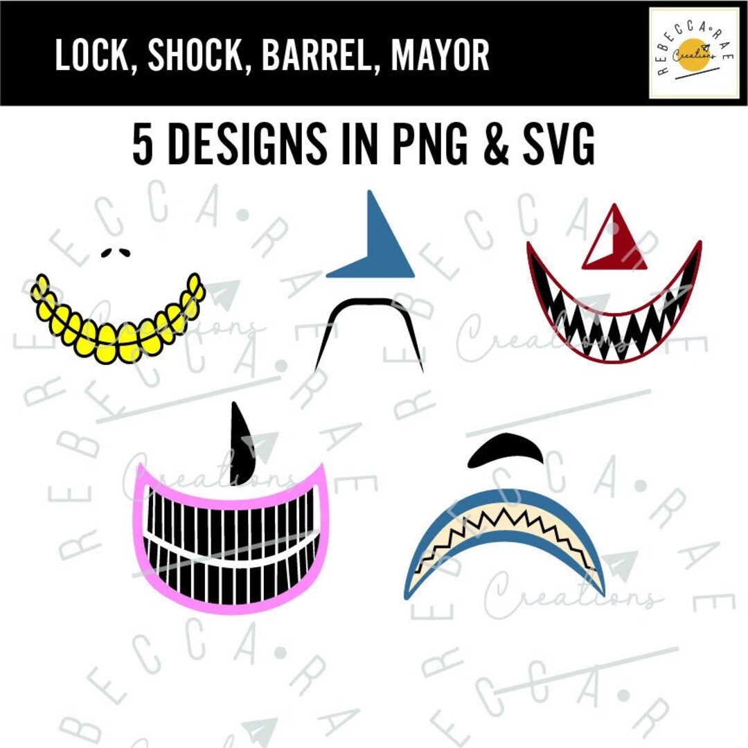 Lock Shock Barrel Mayor Svg Lock Shock and Barrel Bundle Png Halloween ...