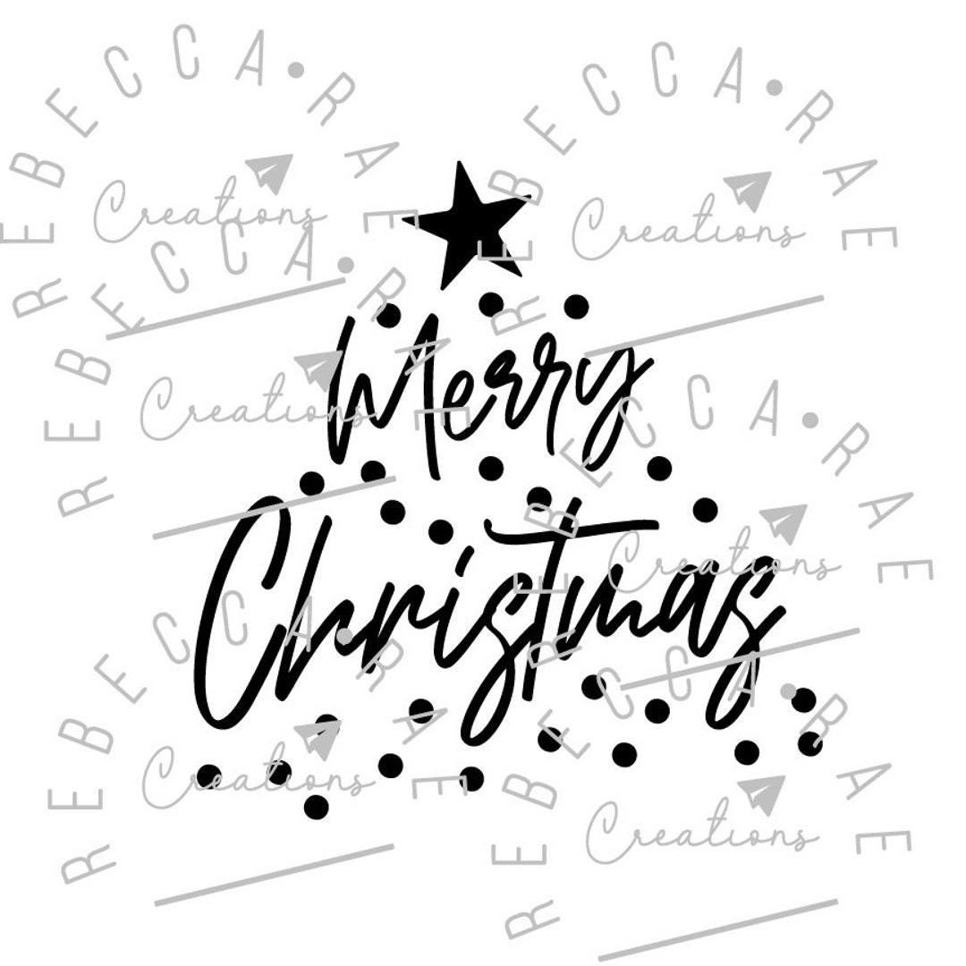 Merry Christmas Tree Svg Christmas Svg Christ Svg Christmas Tree ...