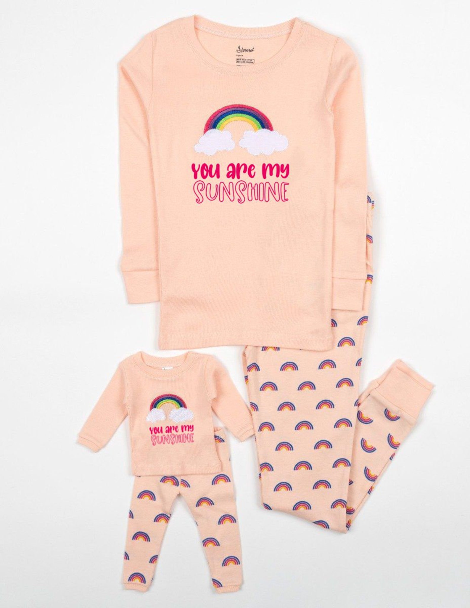 You Are My Sunshine Girl and Doll Matching Pajamas Girls - Etsy
