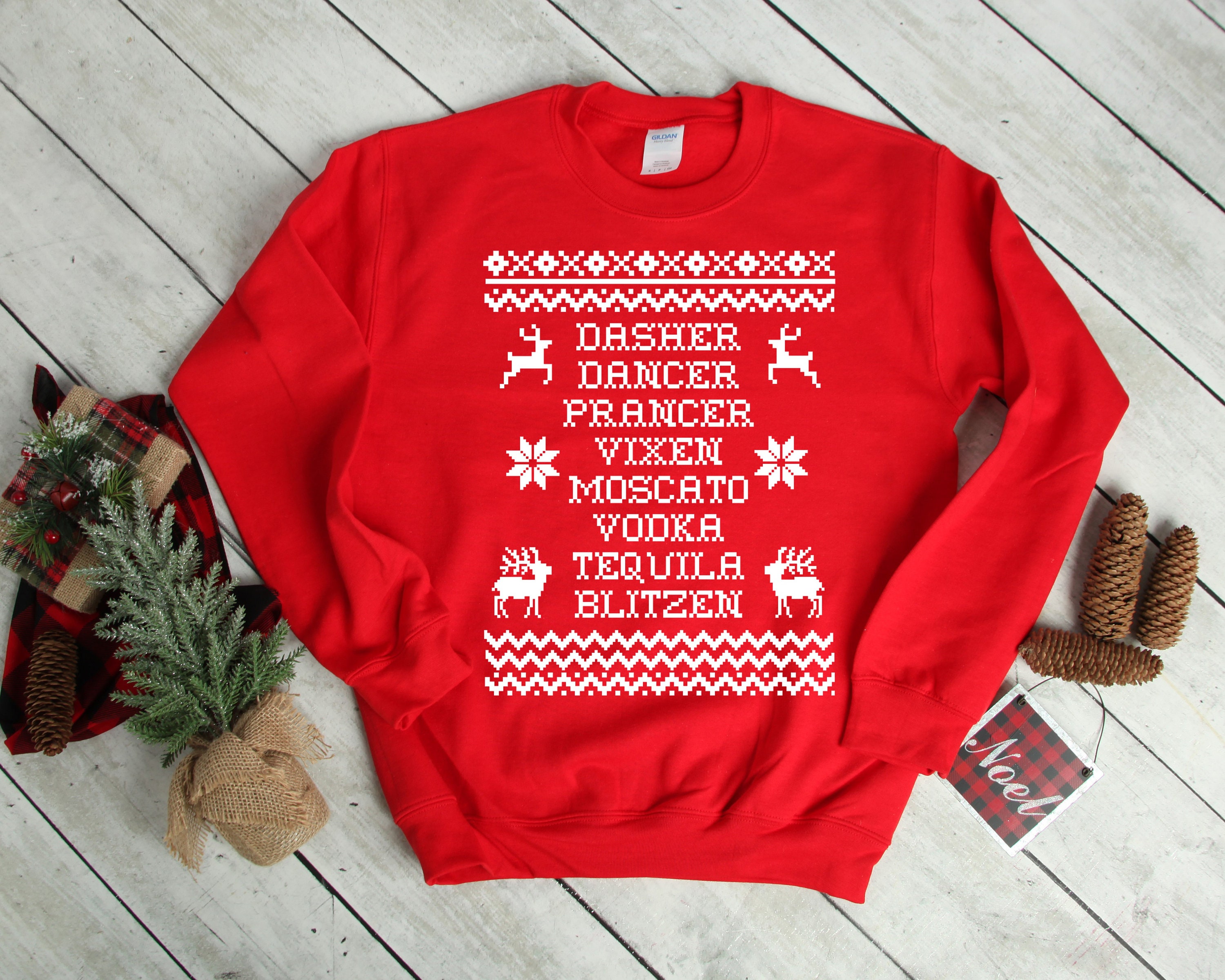 Funny Reindeer Christmas Sweaters