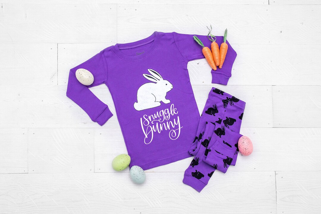 Snuggle Bunny Family Pajamas, Easter Pajamas for the Family, Dog Easter ...