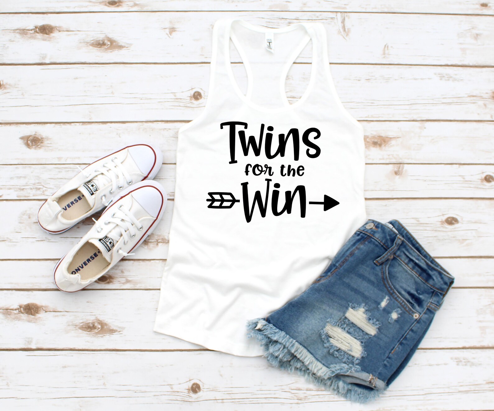 Twins for the Win Racerback Tank T-shirt Twin Mom Shirt | Etsy