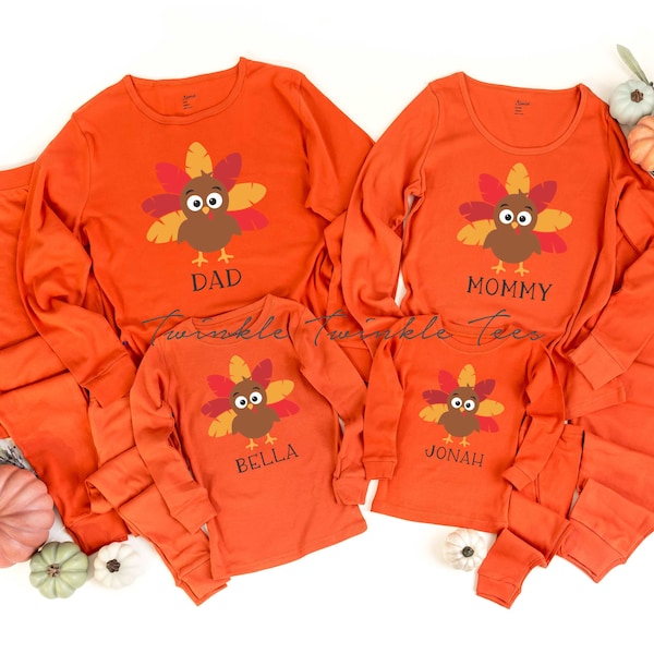 Thanksgiving Pajamas Family - Etsy