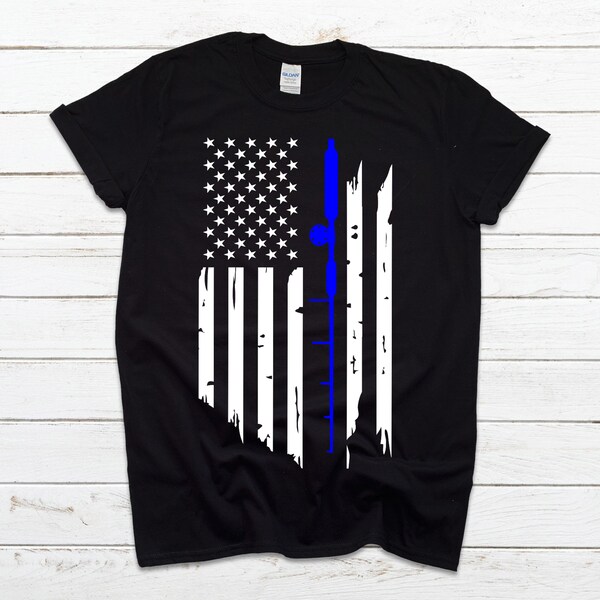 Blue Line Shirts - Etsy