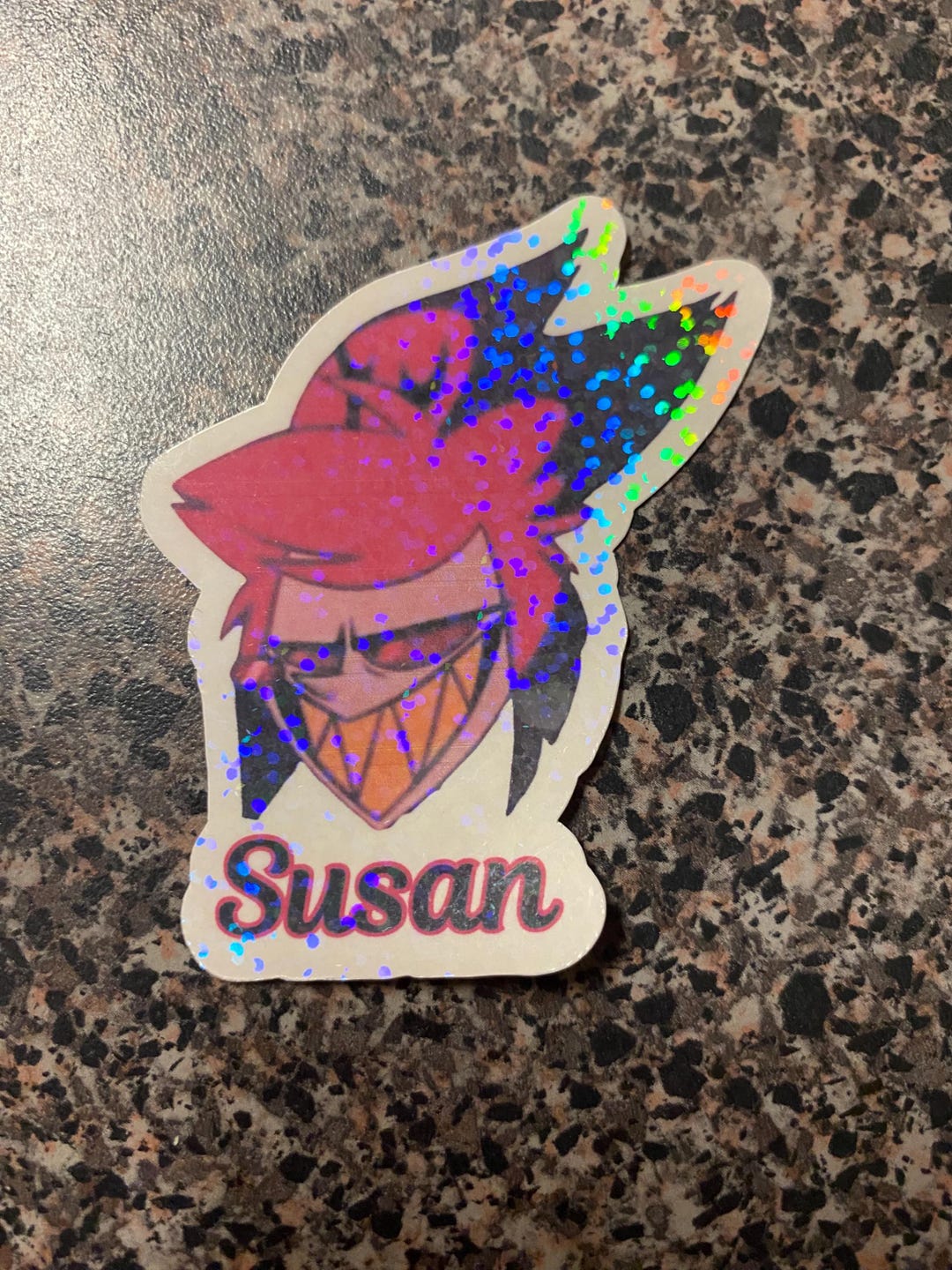 Alastor and Vox Stickers Holographic and Waterproof - Etsy