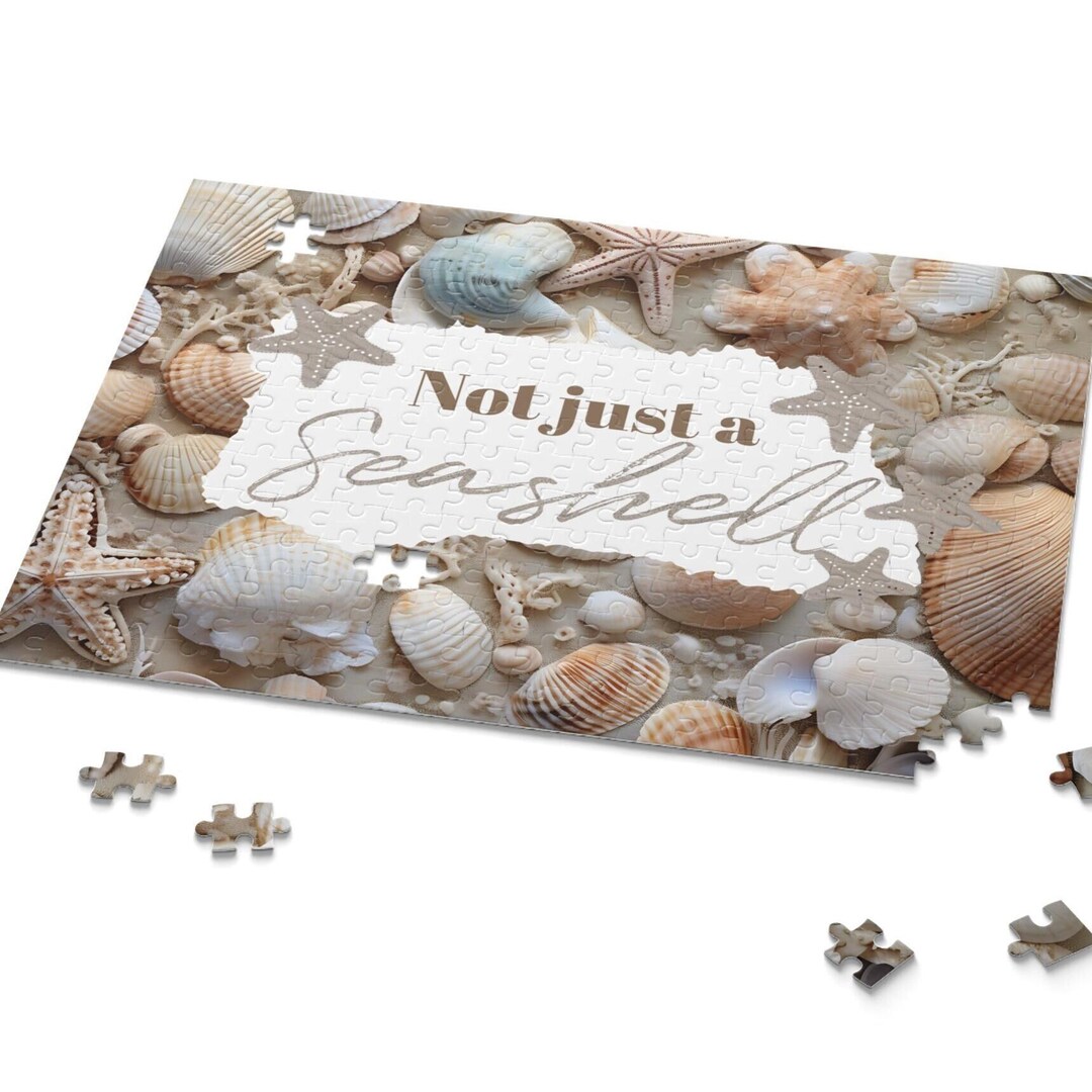 Seashell Puzzle, Funny Seashell Gift, Beach Lover Beach Decor - Etsy