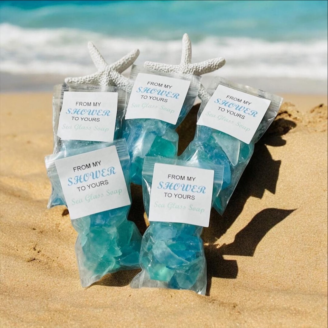 Sea Glass Soap /beach Soap Individual Guest Soap /beach Bathroom Beach ...