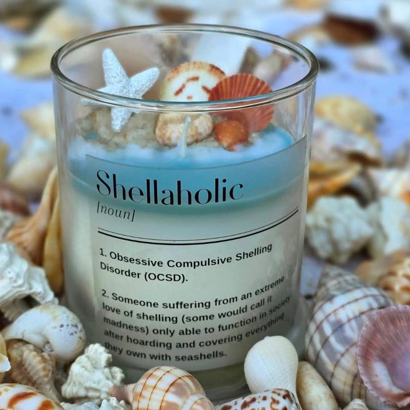 Seashell Candle - Etsy