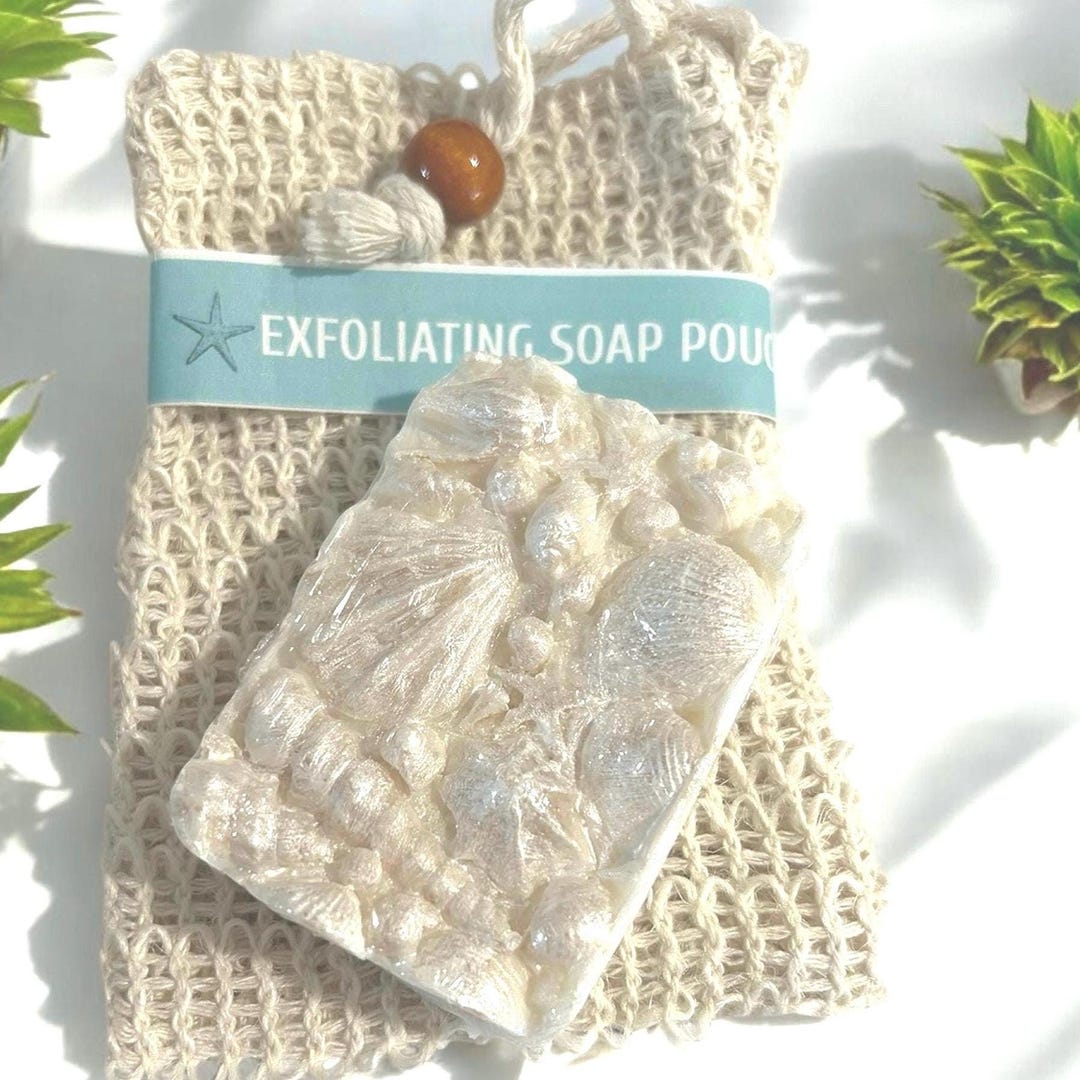 Seashell Bar Soap for Beach Bathroom Decor. Beach Soap for Beach House ...