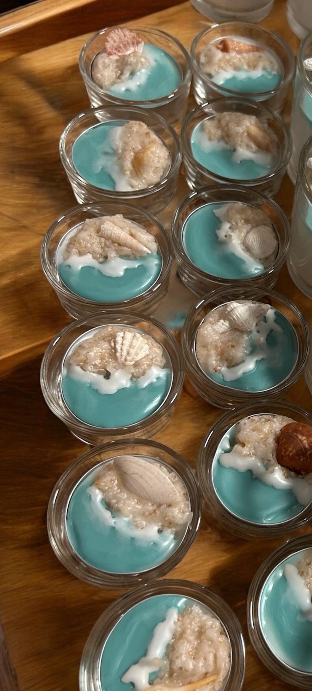 Personalized Tiny Beach Candle With Real Seashell, Seashell Candle ...