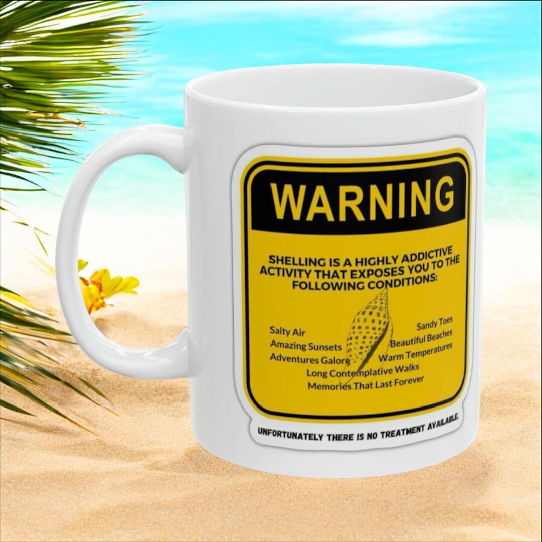 Funny Sea Shell Mug for Seashell Lover Retirement Party Beach Lover ...