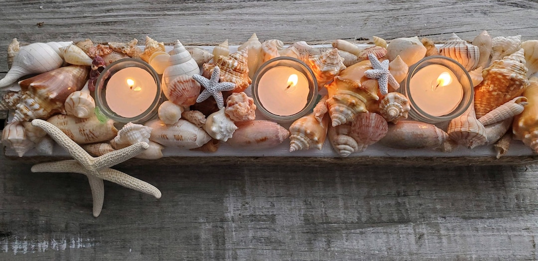 Seashell Centerpiece , Beach Decor,seashell Decor, Beach Wedding Table ...