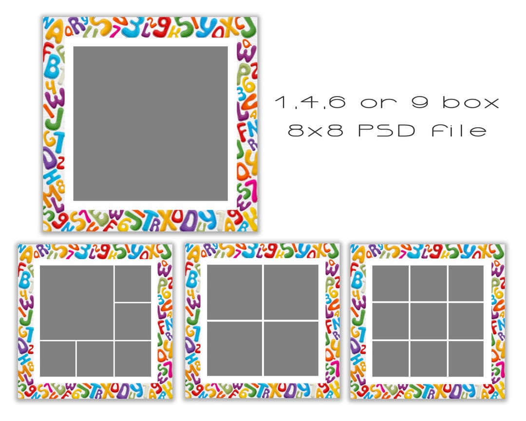 Customisable Class Boxes |school | Photoshop | 8x8 | Felt Alphabet ...