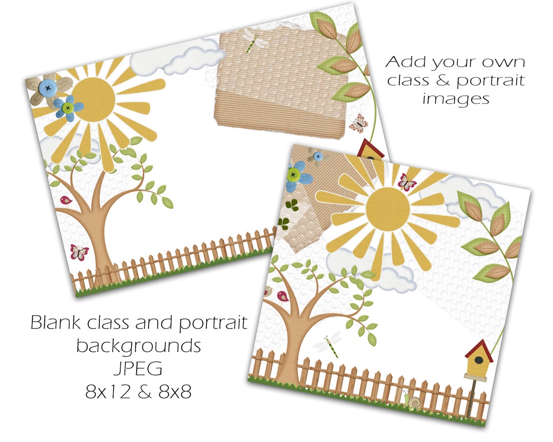 Customisable Blank Class Background |back to School | 8x12 Class ...