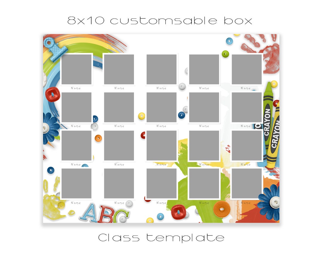 Back to School | Class | Art Series |1-20 Customisable Box | Preschool ...