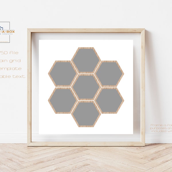 Photoshop Hexagon Template - Etsy
