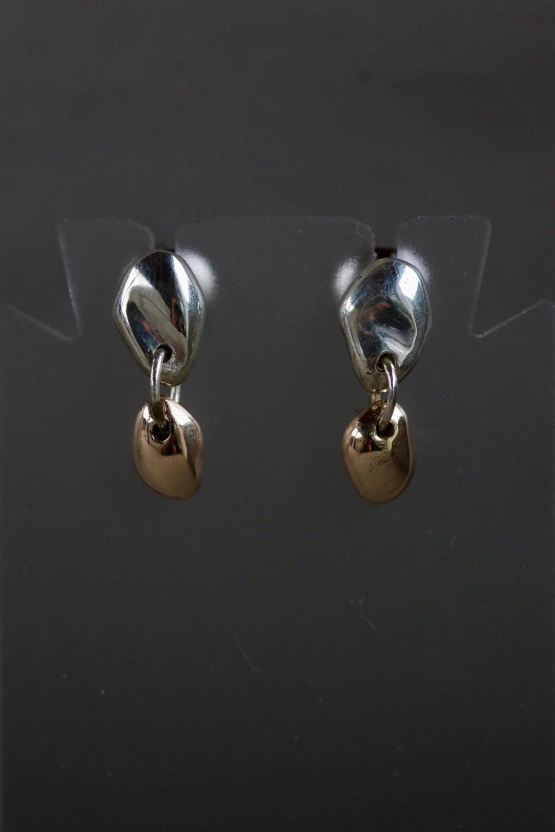 9k Gold & Sterling Silver Seedling Earrings: Handmade in Australia - Etsy