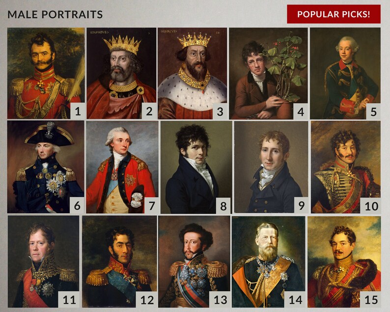 Custom Portrait Painting Renaissance, Queen or King, Army General ...
