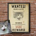 Custom Pet Wanted Poster, Funny Animal Lover Gift, Criminal Dog ...