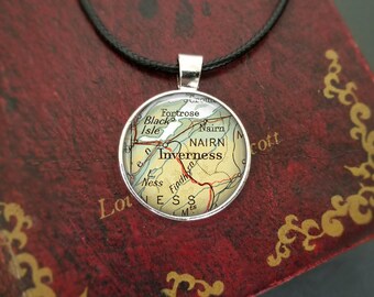 Scotland Map Necklace - Etsy