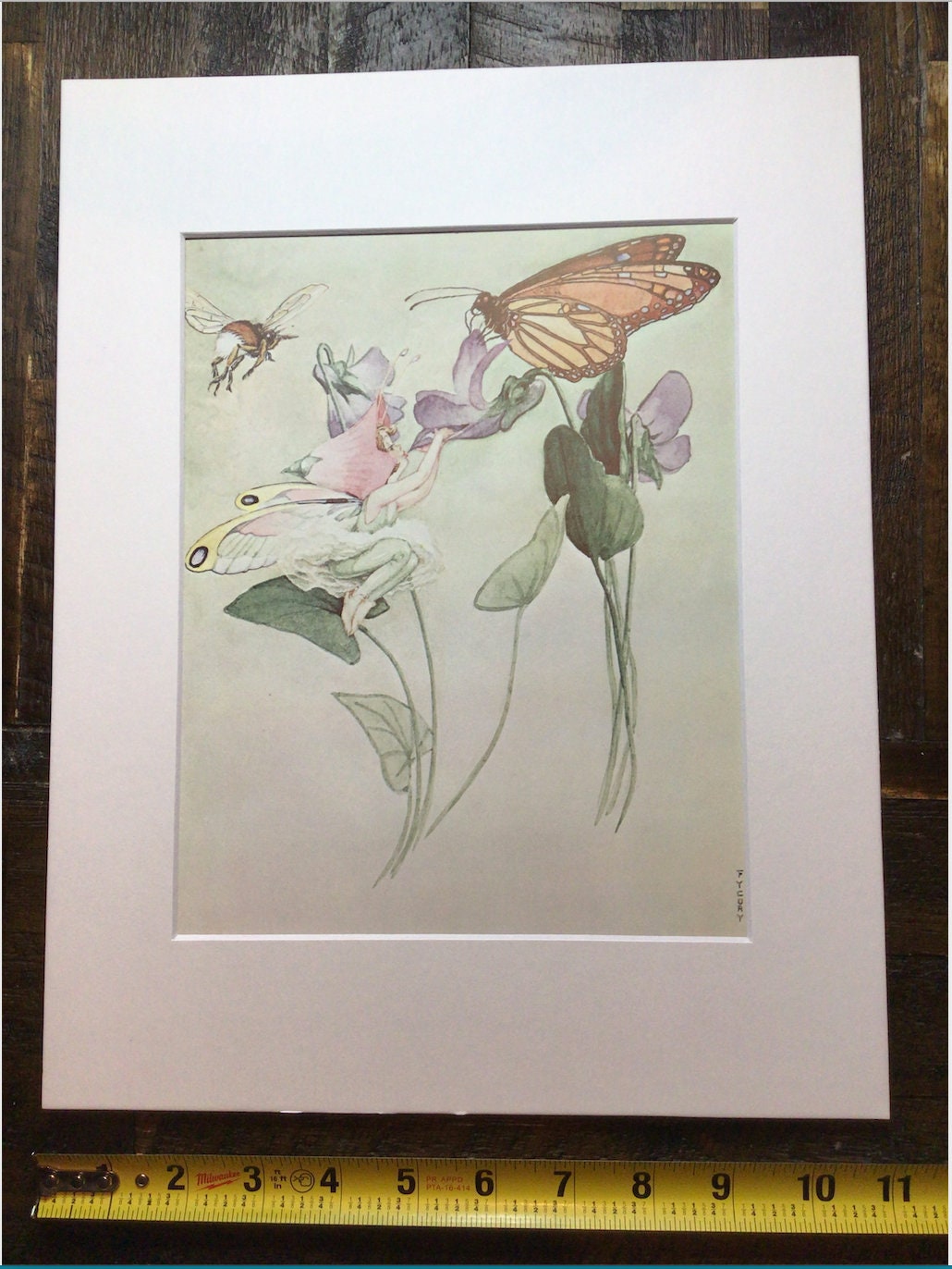 V is for Violet - Fairy Alphabet Print - Illustrated by Fanny Y. Cory ...
