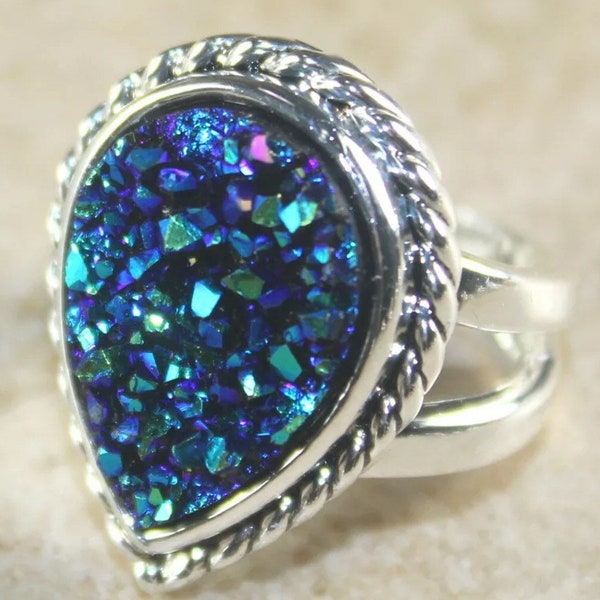 Druzy Ring - Etsy