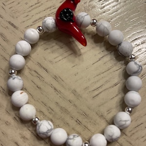 Red Cardinal Beaded Bracelet - Etsy