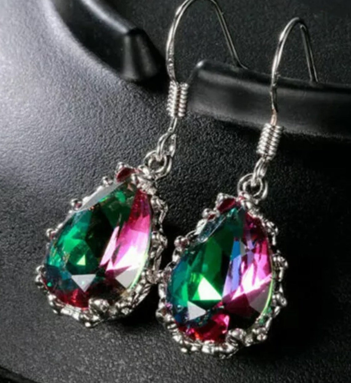 Mystic Topaz Pierced Drop Earrings Etsy