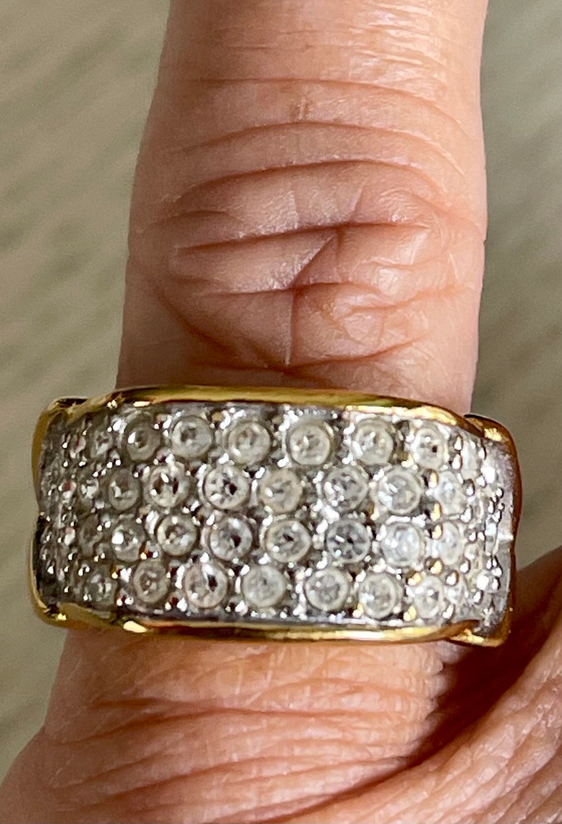 Avon Vintage 1994 Elizabeth Taylor Ring brilliance 22K Gold | Etsy