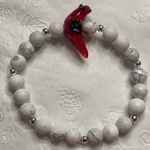 Red Cardinal Beaded Bracelet - Etsy