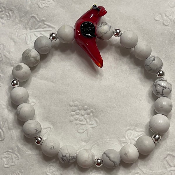 Cardinal Bead - Etsy