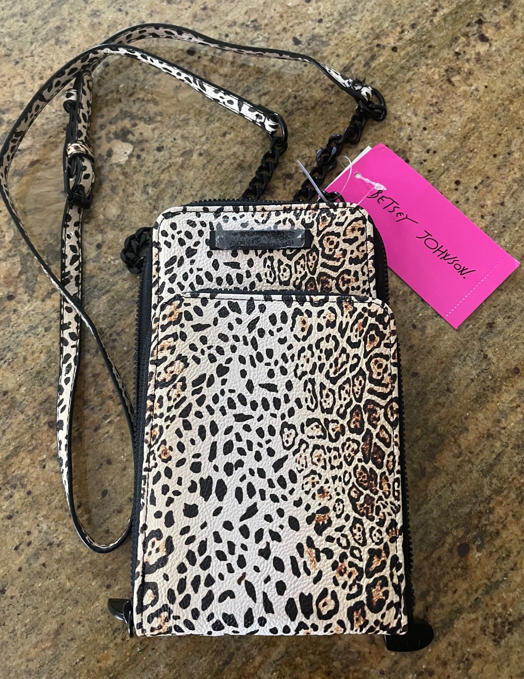 Betsey Johnson Leopard Crossbody Bag - Etsy